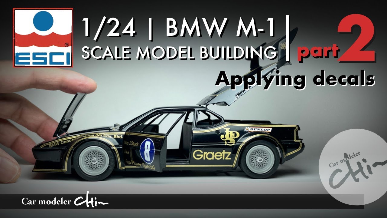ESCI | BMW M1| BUILDING Part-2 | Applying Decals - YouTube