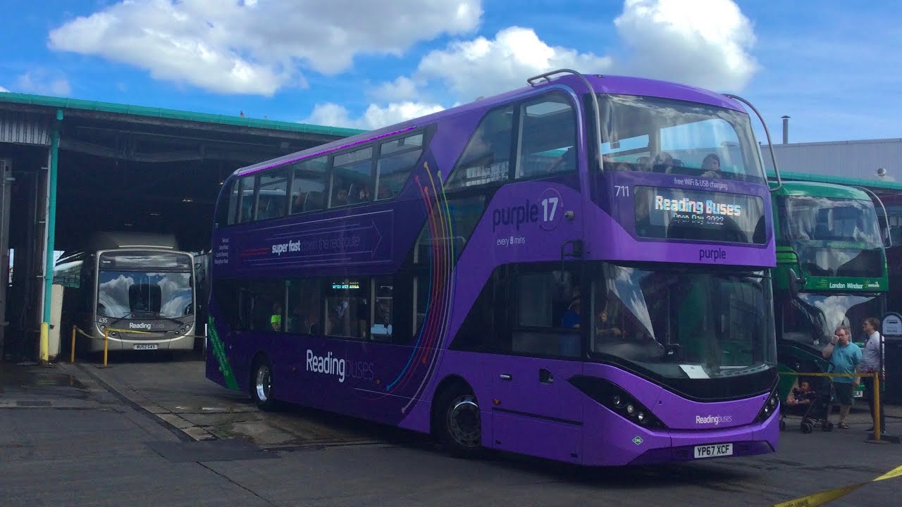 *Open Day (Bus Wash)* Reading Buses Enviro400City 711 (YP67 XCF) - YouTube