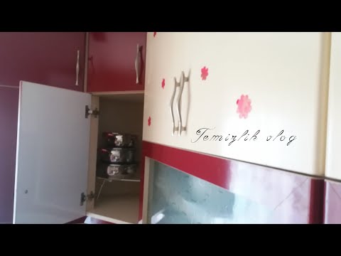 SESSİZ VLOG  | Mutfak dolabı temizlik ve düzeni | yeni mutfak ürünlerim | irmikli tatlı