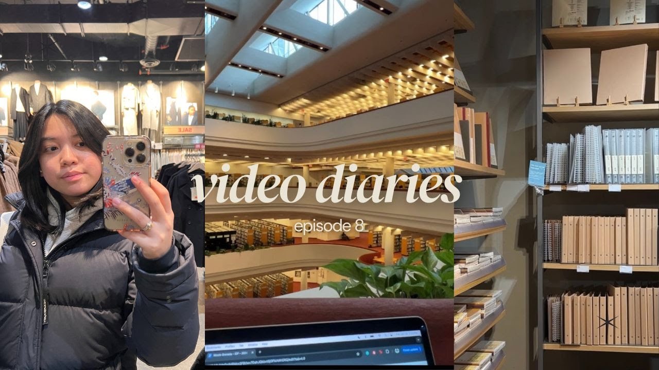 video diaries ep 8: spend the day with me (haircut, library, shopping ...