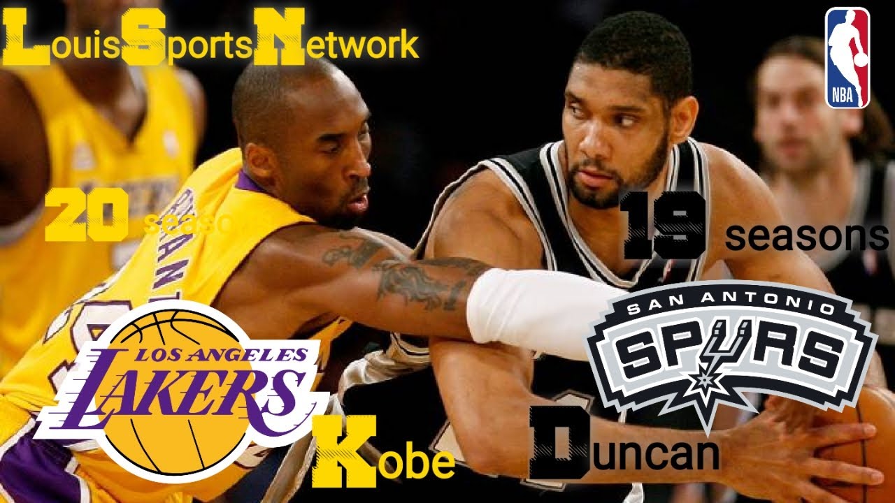 KOBE BRYANT VS TIM DUNCAN, 2 ALL-TIME GREATS, WHO WINS? WHICH CAREER ...