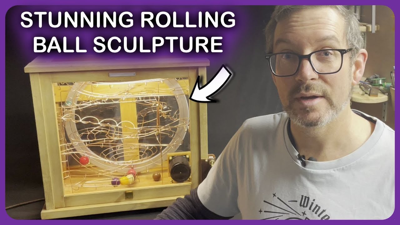 Rolling Ball Sculpture inside a glass cabinet - Story 83 - YouTube