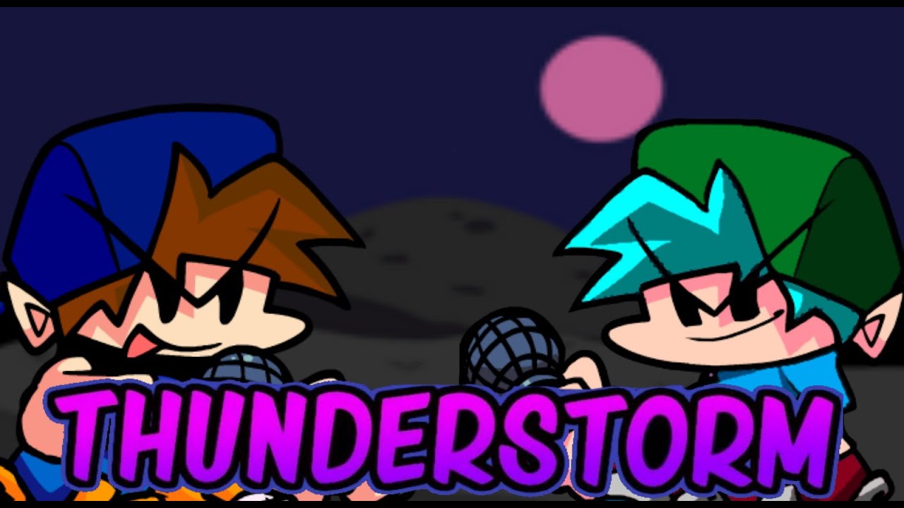 FNF Thunderstorm but Cyan Boyfriend vs Rober - (Friday Night Funkin ...