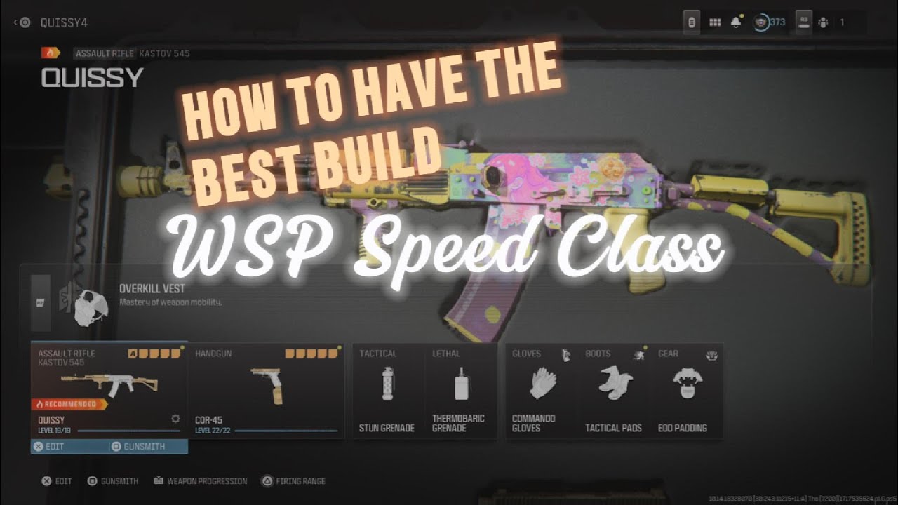 The Best Call of duty MW3 WSP Speed Build - YouTube