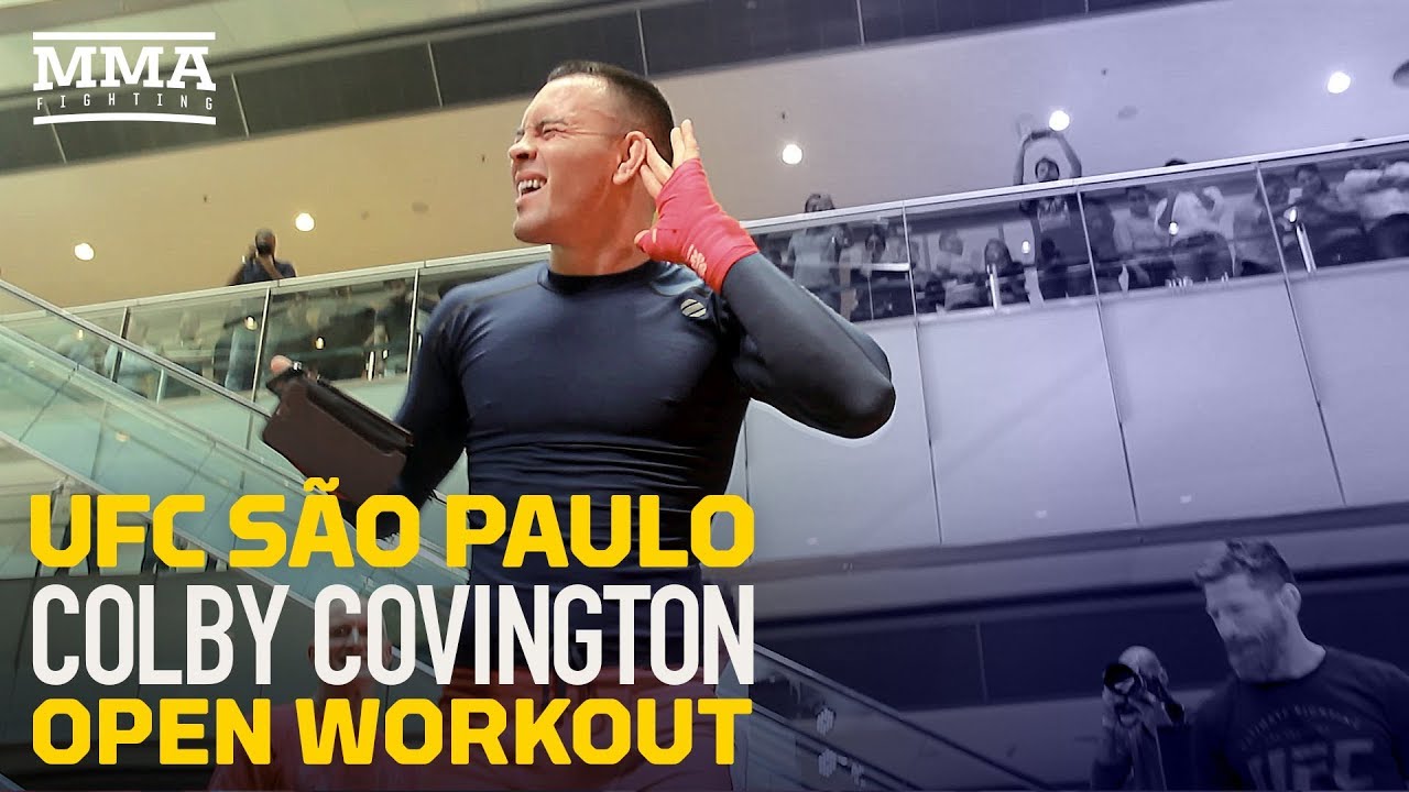 UFC Sao Paulo: Colby Covington Open Workout Highlights - MMA Fighting ...