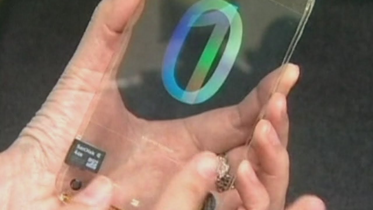 Transparent mobile phone developed in Taiwan - YouTube