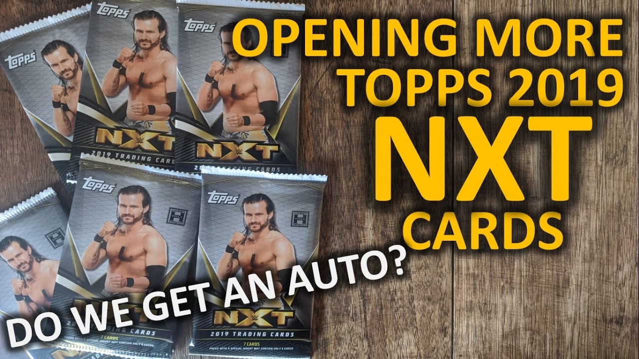 2019 Topps WWE NXT Cards - Opening More Packs From My Hobby Box! - YouTube