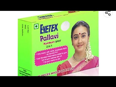 Eyetex pallavi Sticker (Circle, Round) - 20 flaps (P9-1.4 mm, Red # ...