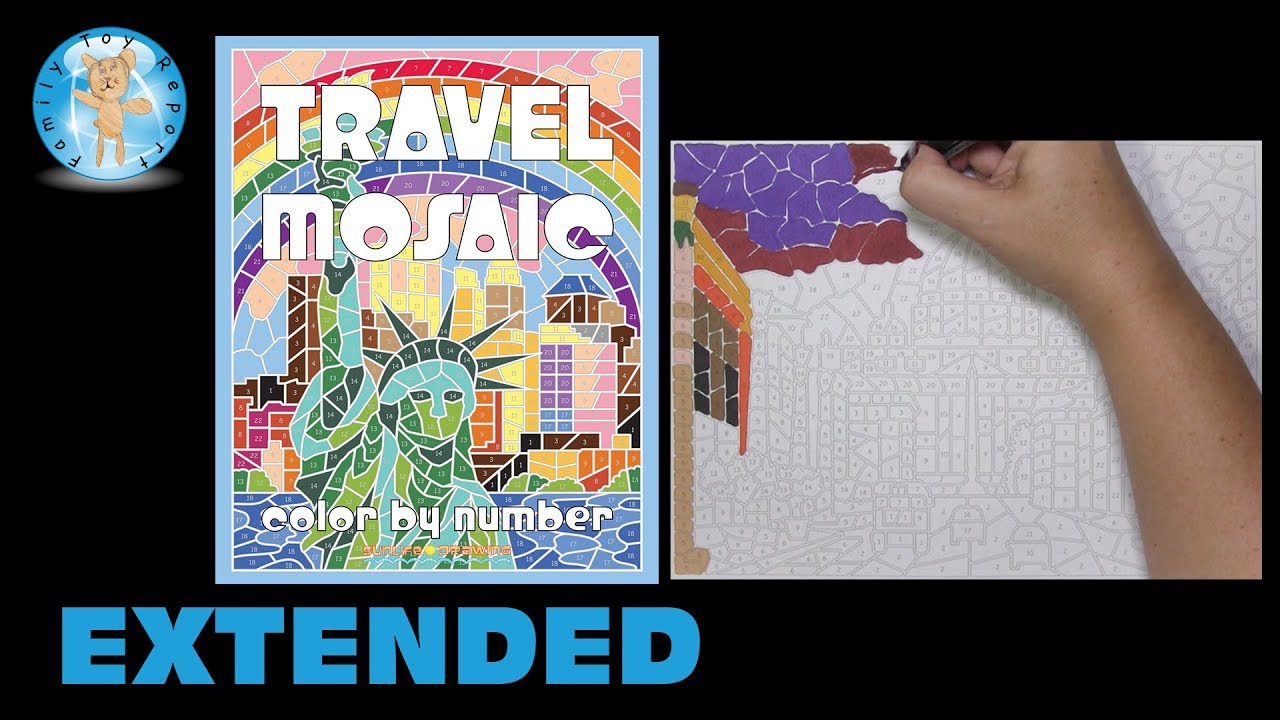 Travel Mosaic Color by Number Coloring Book United States Capitol ...