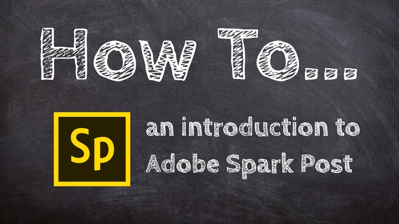 An Introduction to Adobe Spark Post - YouTube