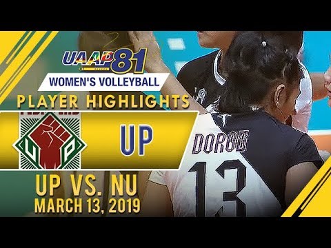 UAAP 81 WV: Justine Dorog's Best Plays | UP vs. NU | March 13, 2019 ...