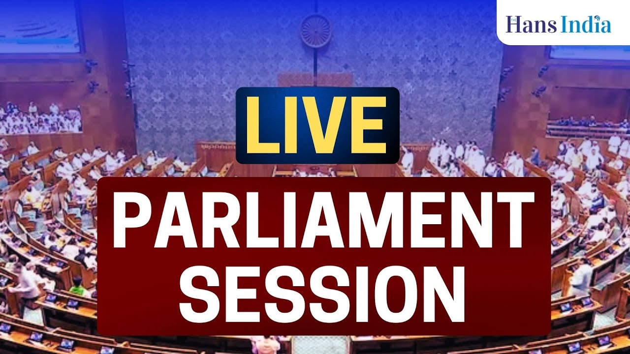 LIVE: Parliament Session | The Hans India | #askforgstfreeinsurance ...