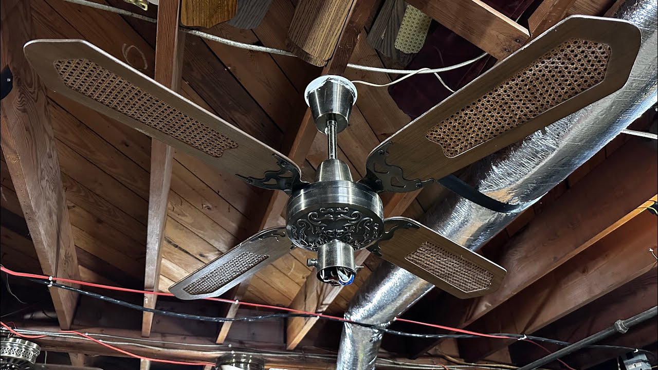 TAT 48” Ornate Spinner Ceiling Fan - YouTube