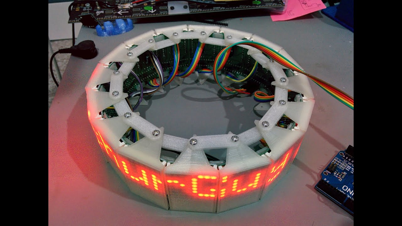 Weekend Build - Circular LED Display - YouTube