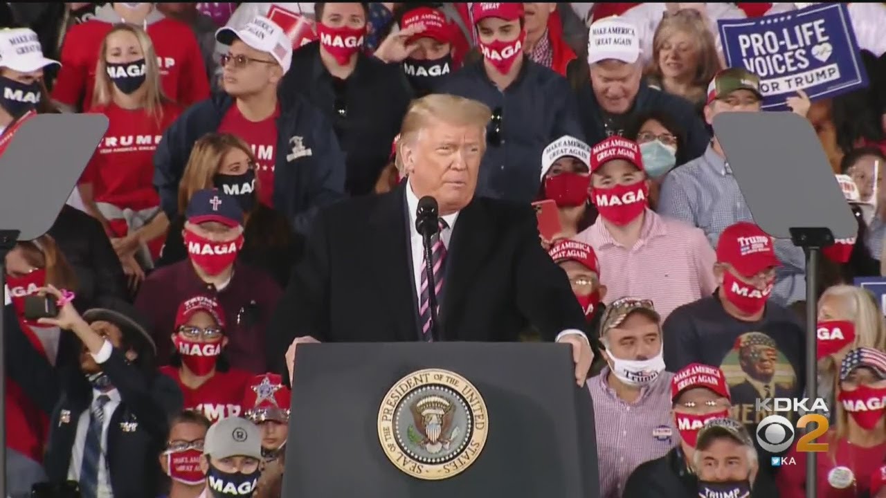 President Donald Trump Rallies In Pittsburgh Area - YouTube