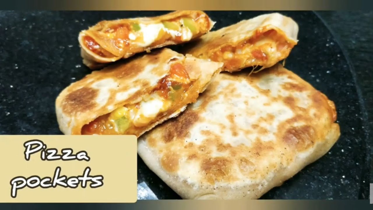 VEG PIZZA POCKETS RECIPE - YouTube