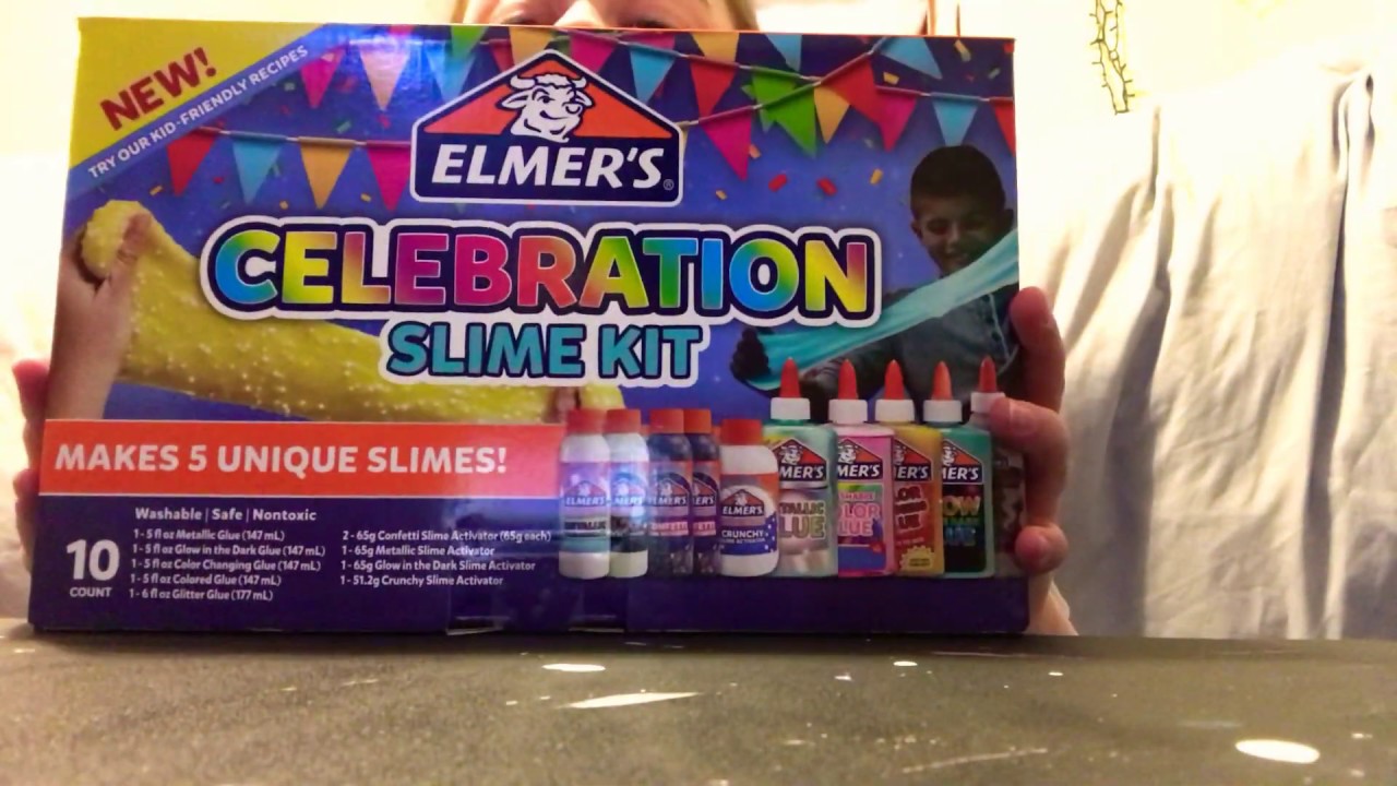 Using the Elmers celebration slime kit - YouTube