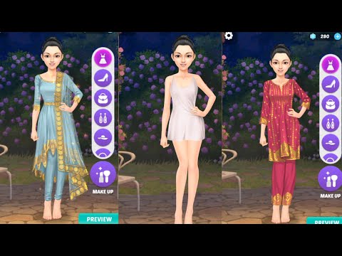 Girls Fashion show Challenges | Challenges Game 🎮 | girls makeup💄 and dressing 👗