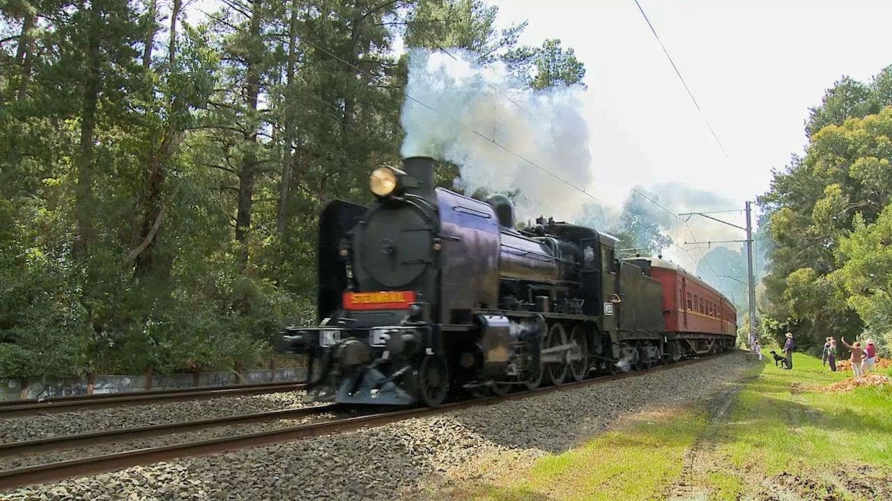 Steamrail Australian Steam Trains K153 & K190 (20/9/2009) - Mitcham to ...