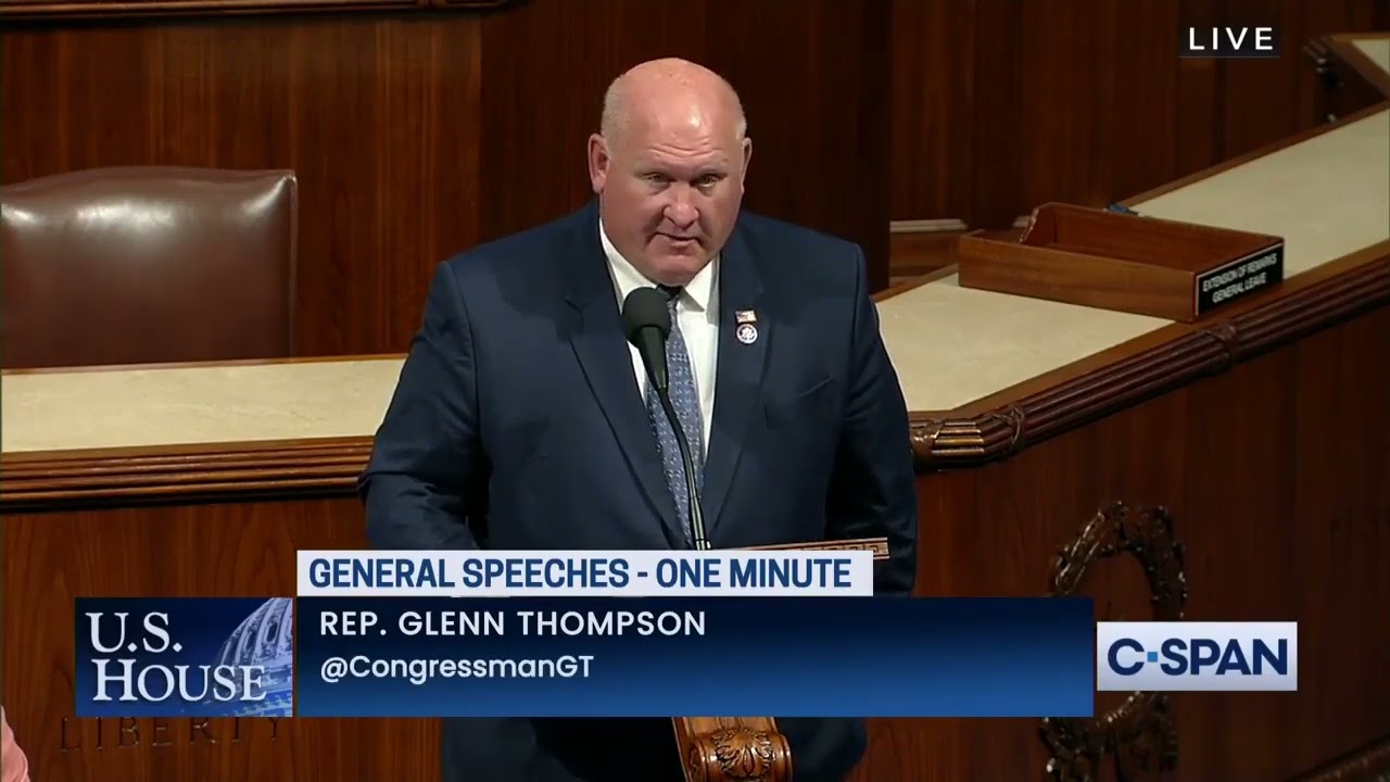 Congressman Glenn "GT" Thompson Honors Memorial Day - YouTube