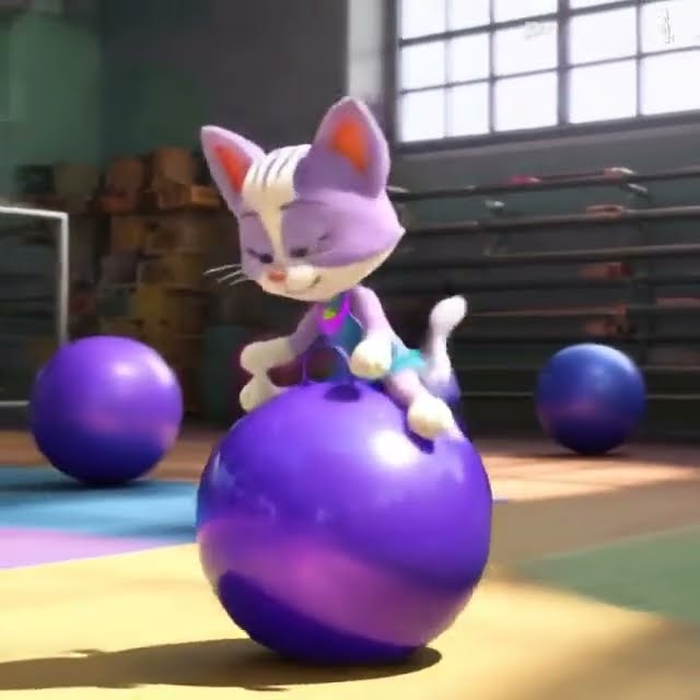 Kit's bouncy purple hopper ball - YouTube