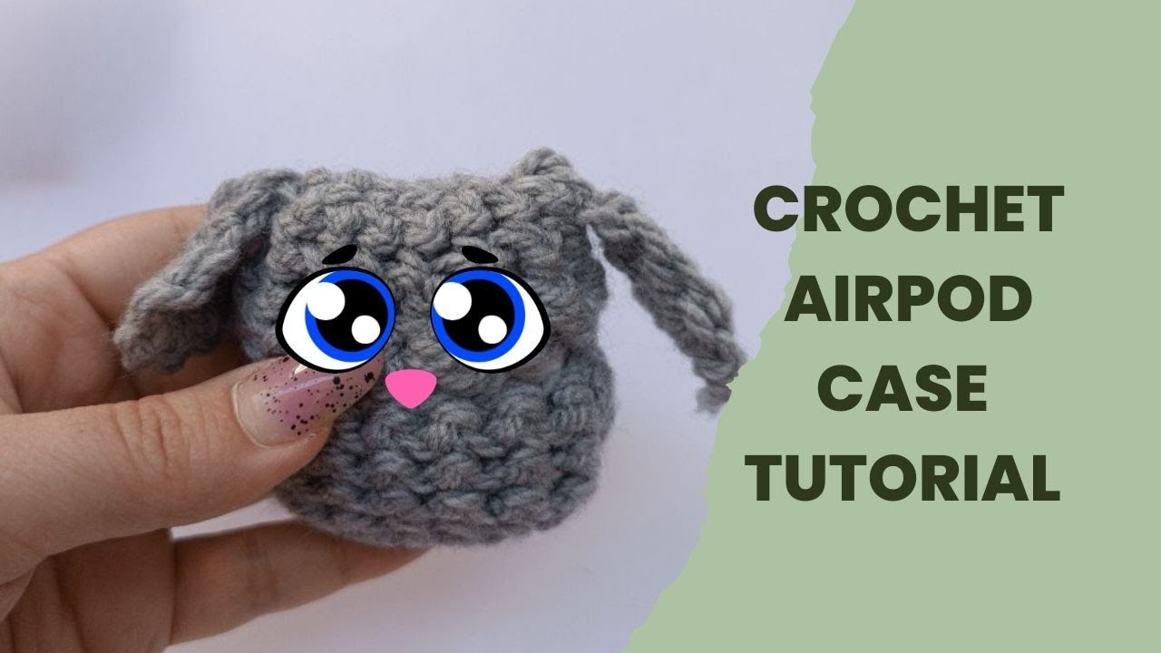 Crochet 🐶 dog airpod case tutorial -super easy crochet for beginners# ...