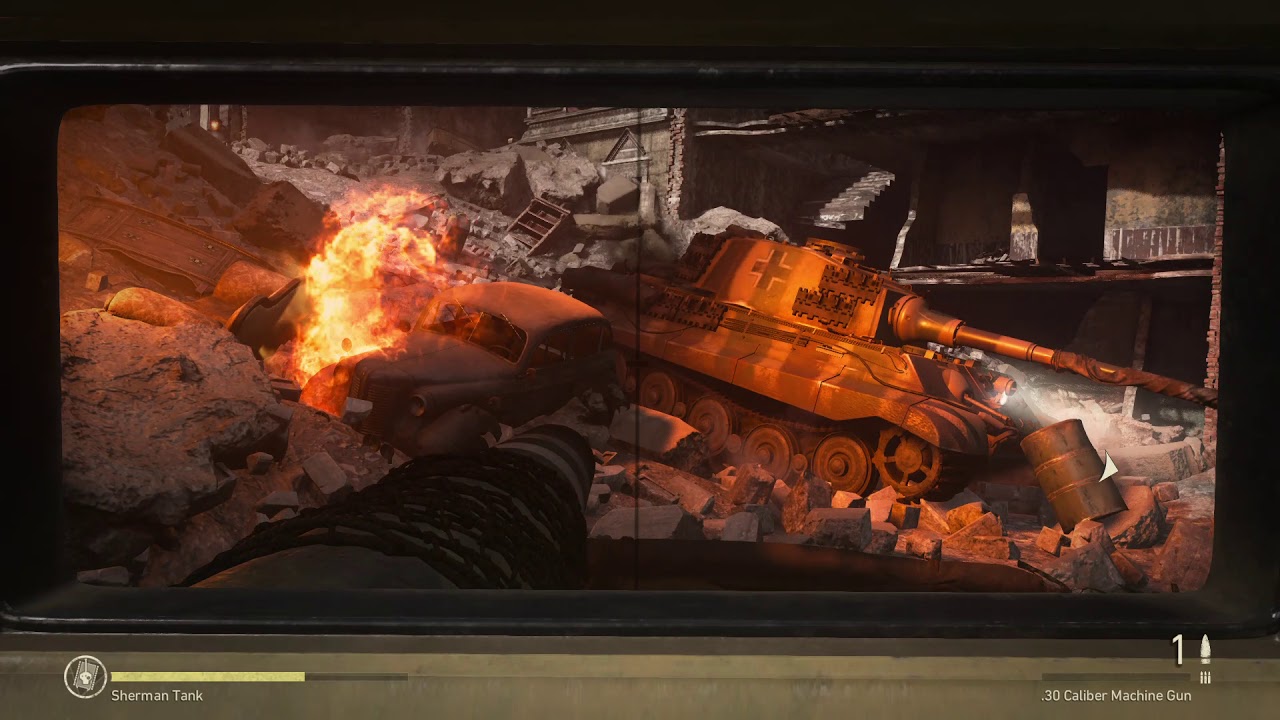 Call of Duty® WWII 2020 || Bullets Deflecting Tank || Nazi's awesome ...