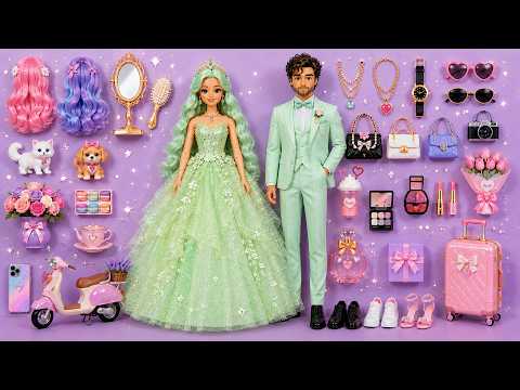 10:41Minutes Satisfying with Unboxing Barbie Princess Pink Kitchen,Rock Bed Play Set Review Toy｜ASMR