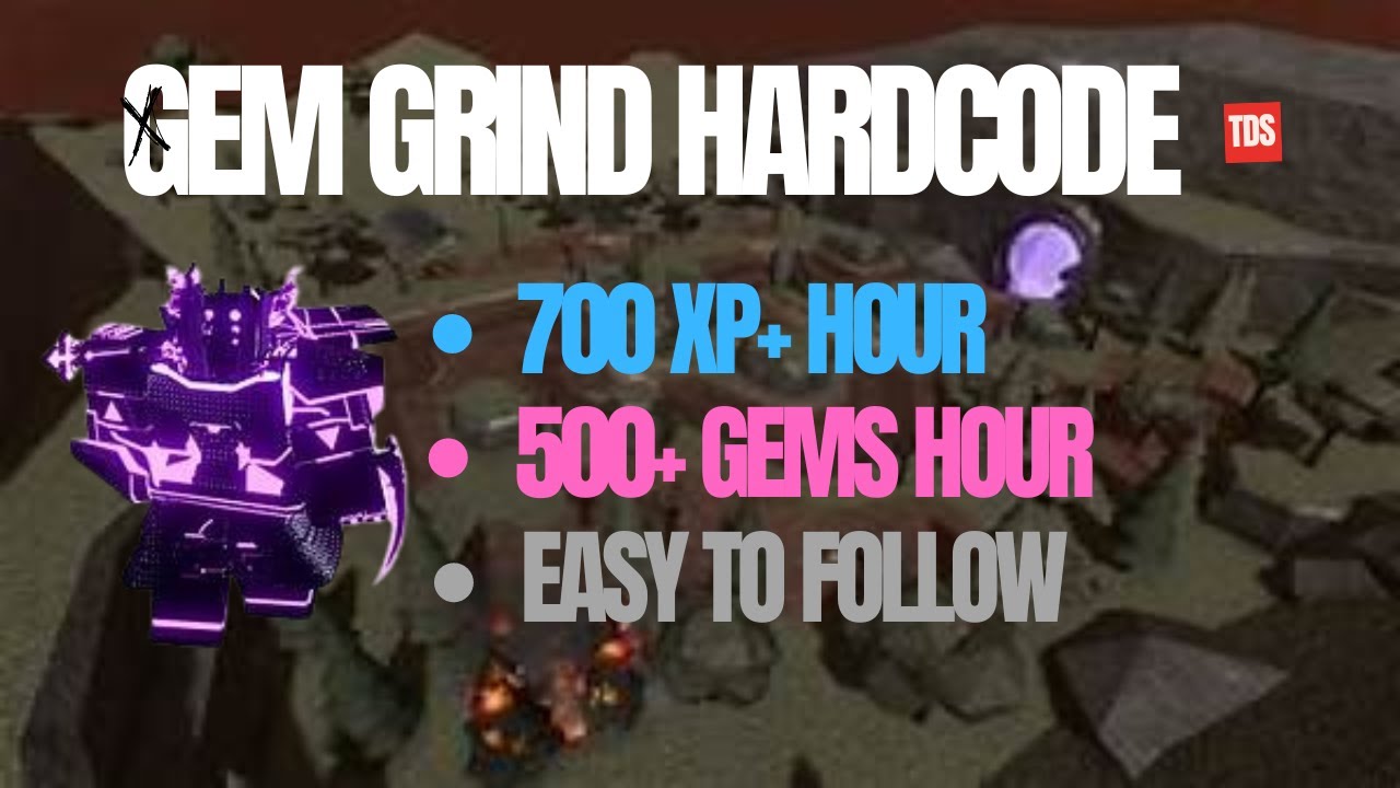 How to GRIND Alot Of Gems | New BEST Gems Strategy - TDS Tower Defense ...