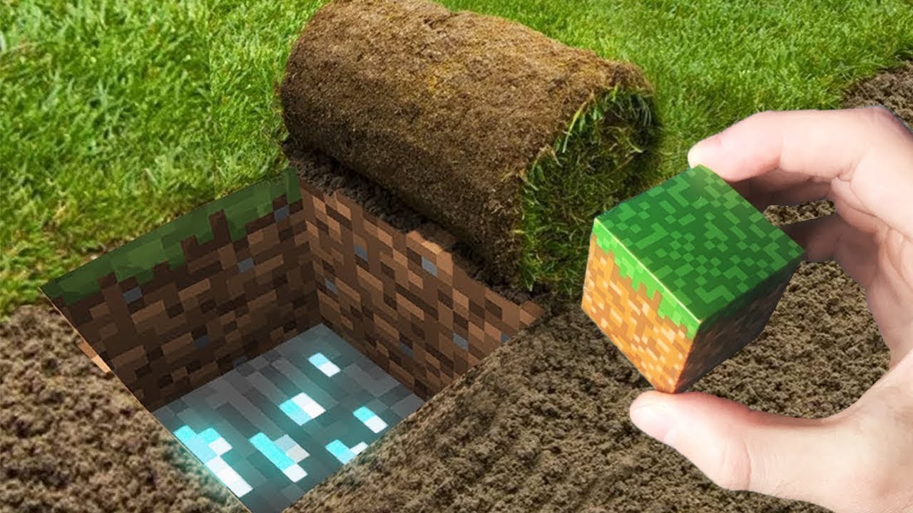 Minecraft Real POV ( Minecraft in Real Life) FIND DIAMOND ORE in ...