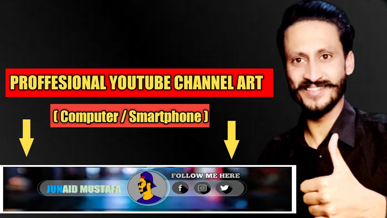 How tO Make a Proffesional Youtube Channel Art In 2022 || YouTube ...