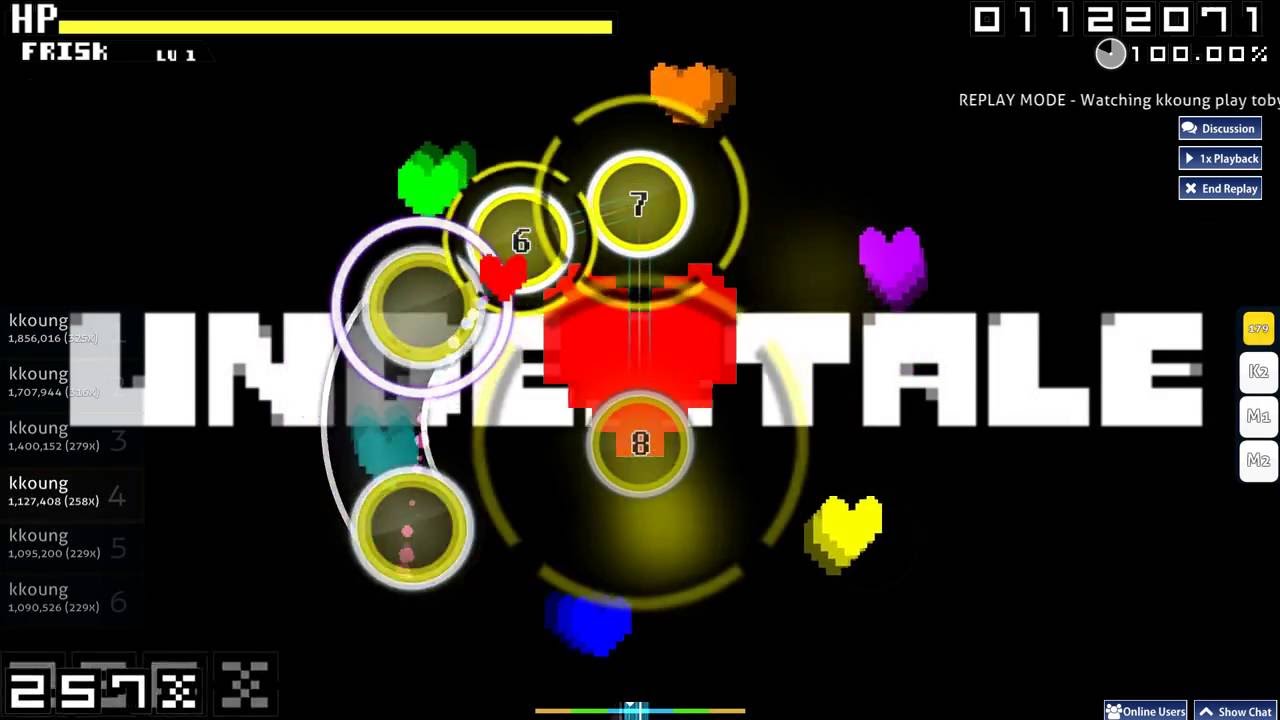 OSU! Finale[Undertale] Easy 720p60fps - YouTube