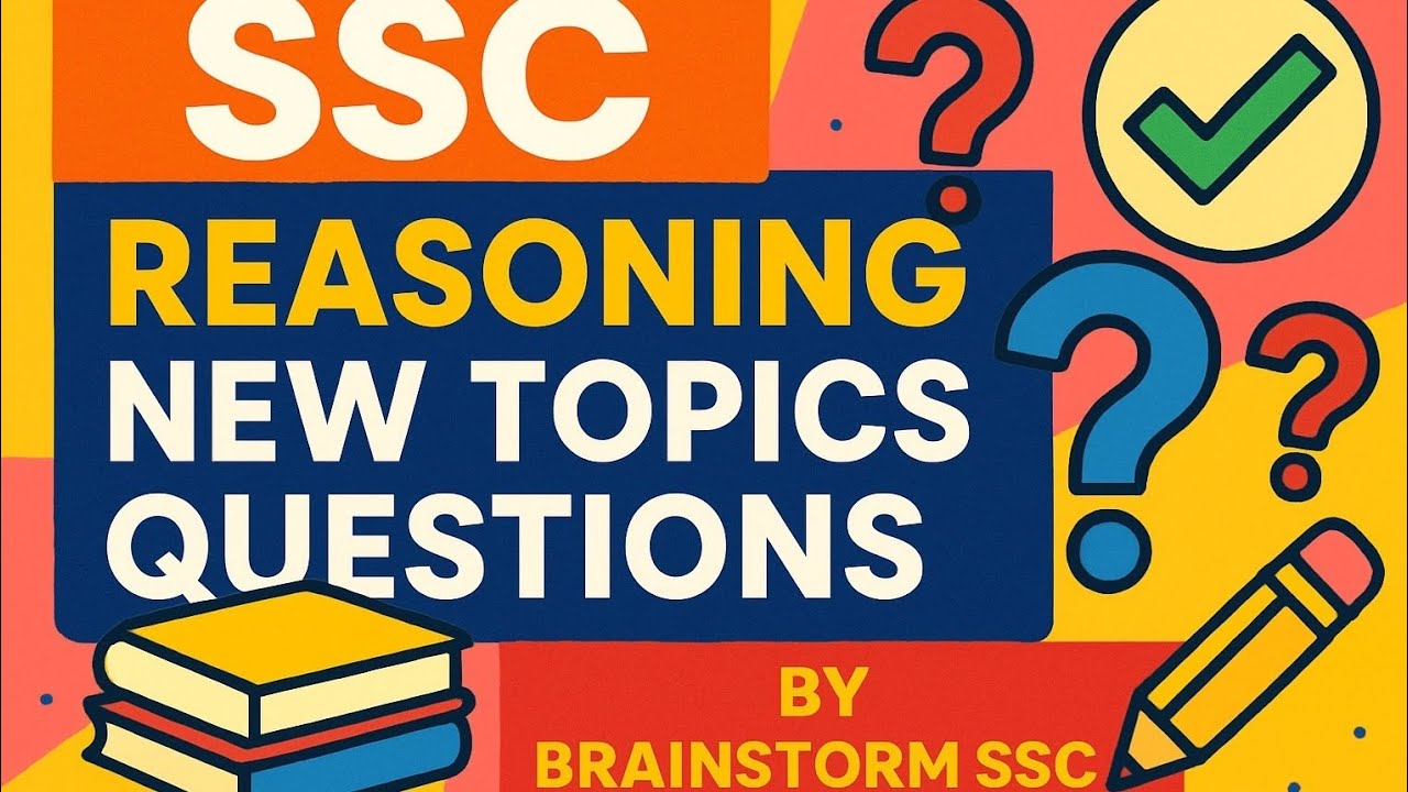 Ssc Reasoning New type Questions Part-1 - YouTube
