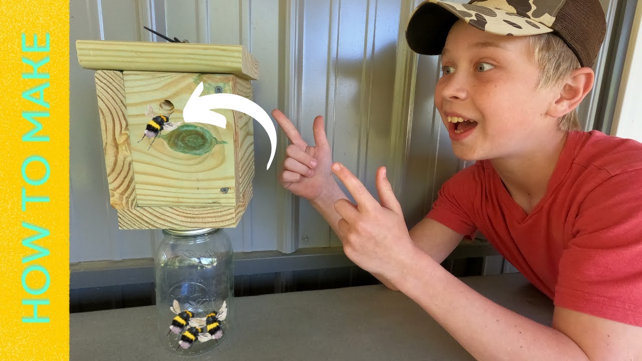 Making a CARPENTER BEE trap! - YouTube