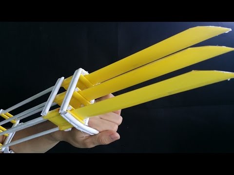 o İş Kağıt Wolverine pençeleri yapmak