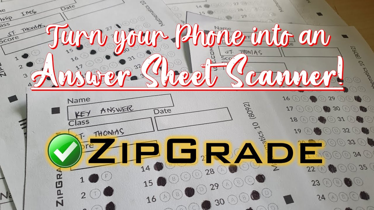 Checking made EASY with ZipGrade app - YouTube