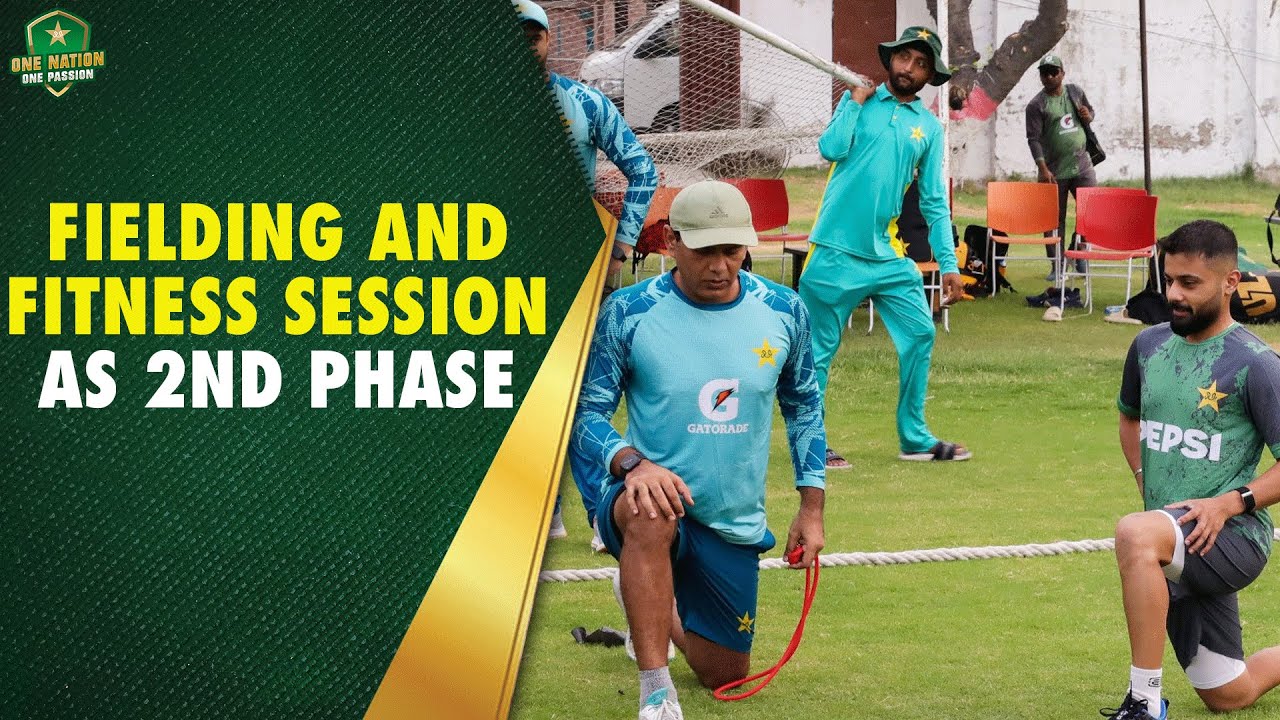Fielding and fitness session as second phase of Pakistan Cricketers ...