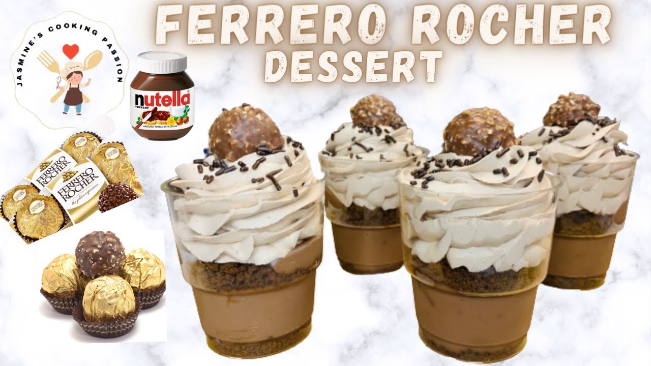 Ferrero Rocher Chocolate Dessert Recipe | Ferrero Rocher Dessert using ...