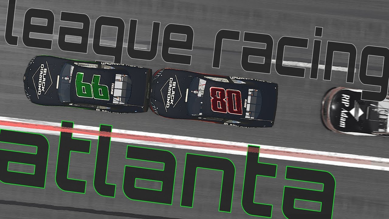 Superspeedway League racing @ Atlanta - iRacing - YouTube