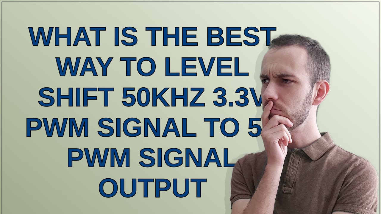 Electronics: What is the best way to level shift 50kHz 3.3V PWM signal ...
