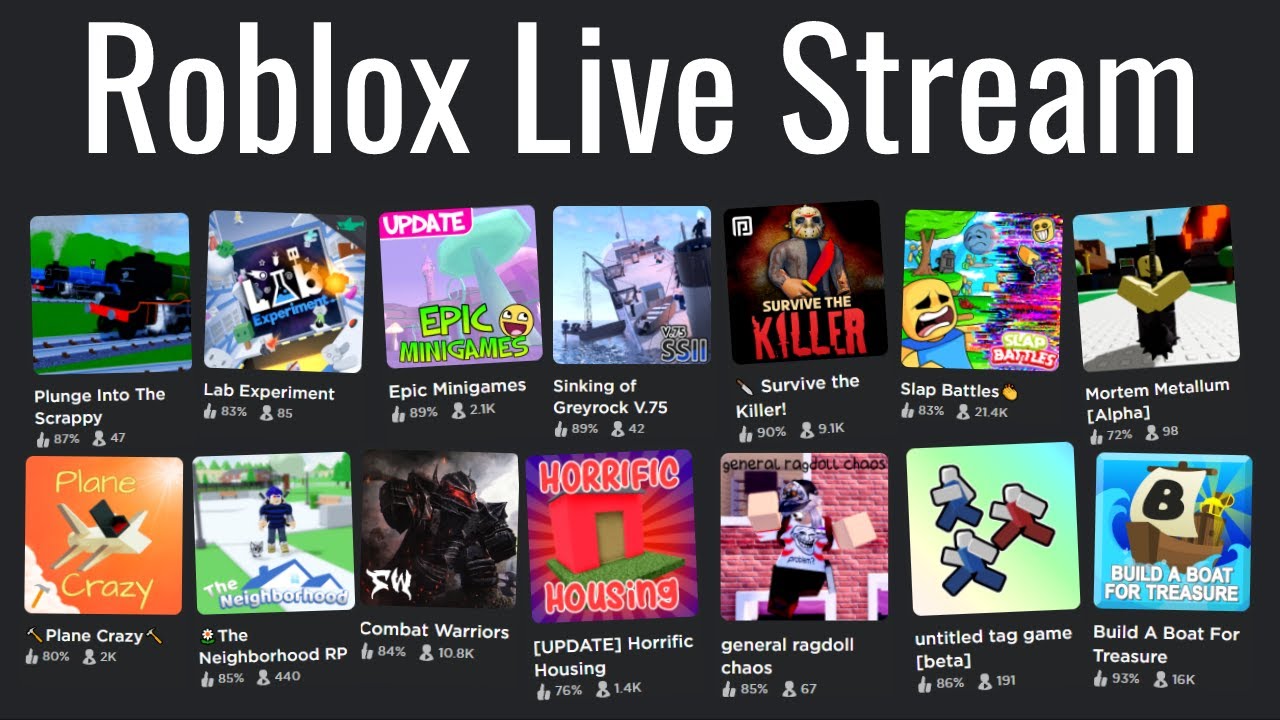 Roblox Live Stream #25 - YouTube