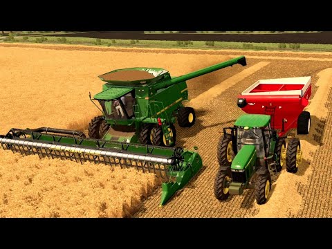 Harvesting Barley, Farming on Stone Valley 22 EP#21 Farming Simulator ...