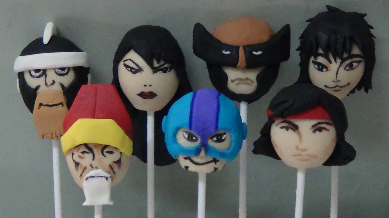 how to make international comic superheroes cake pops - YouTube