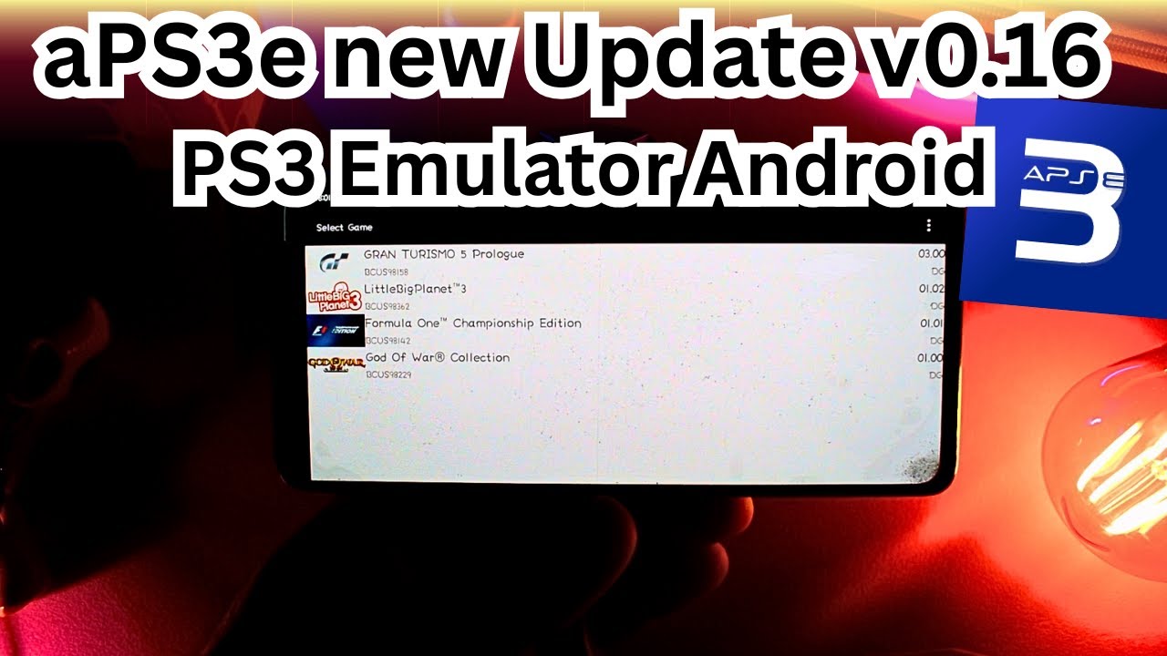 aPS3e new Update v0.16 - PS3 Emulator android Setup Guide / Gameplay ...