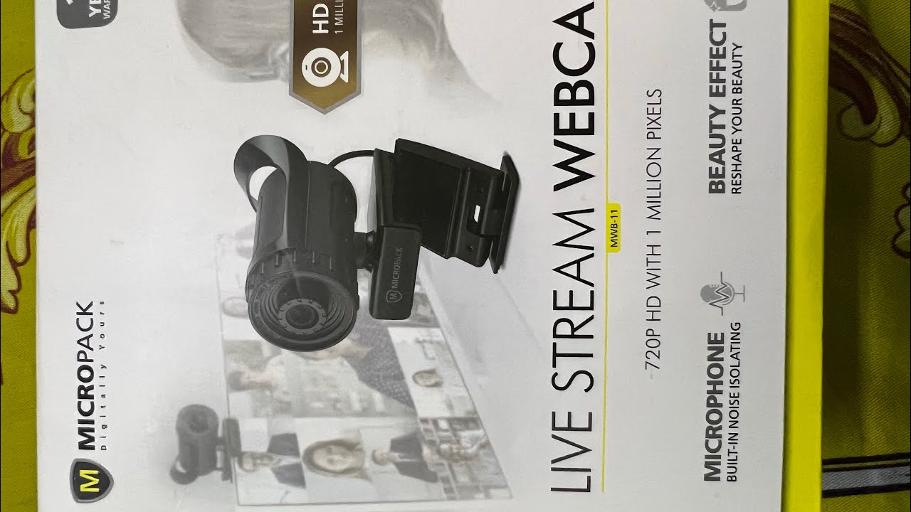 Micropack webcam live stream camera unboxing and review #four piston ...