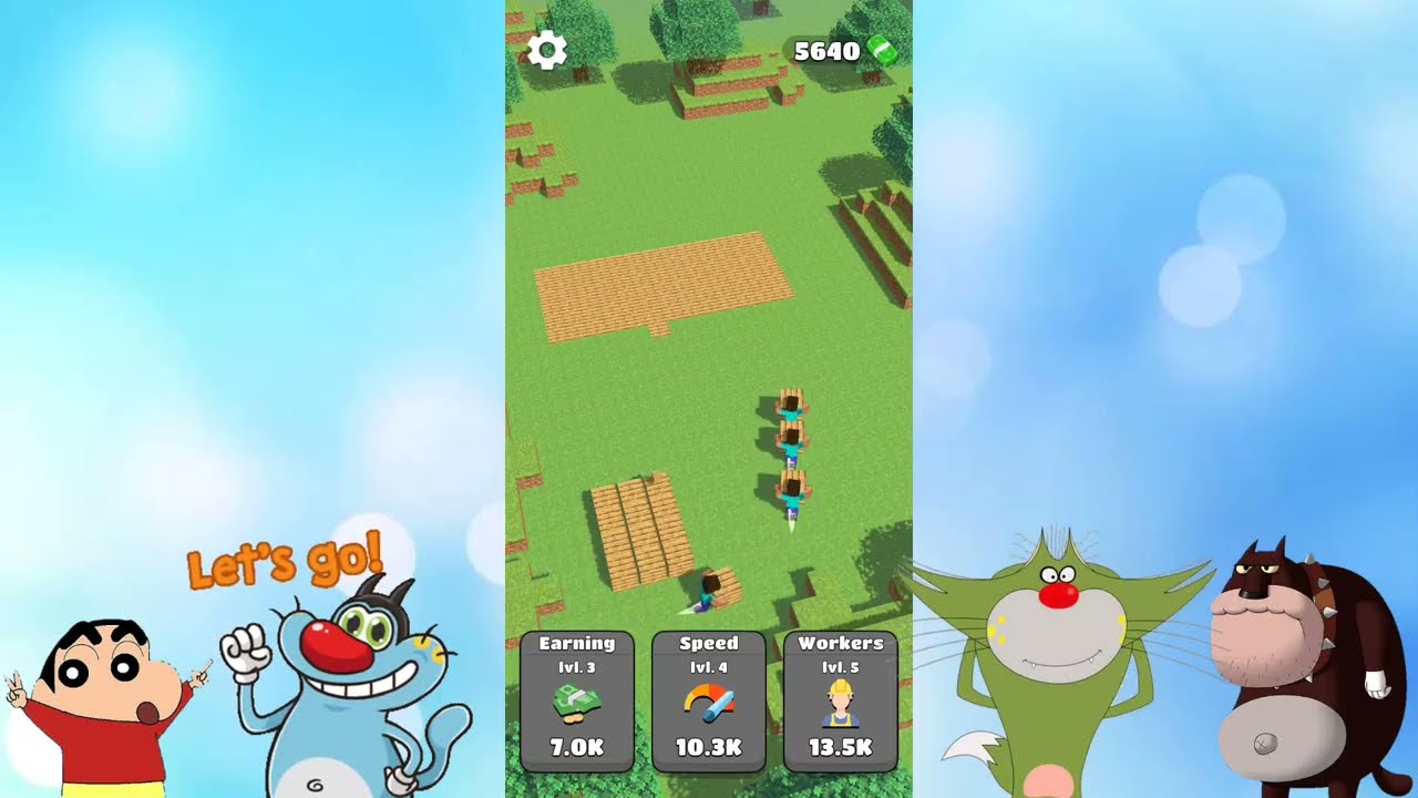 Oggy Cloning 1 Miner in 1 Million Minecraft Miners in Idle Blocks Game ...