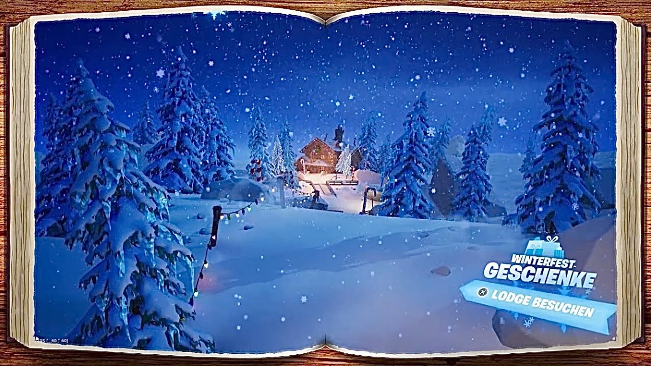 FORTNITE WINTERFEST 2022 | OUTSIDE OF THE CABIN LOBBY MUSIC - 1 HOUR ...
