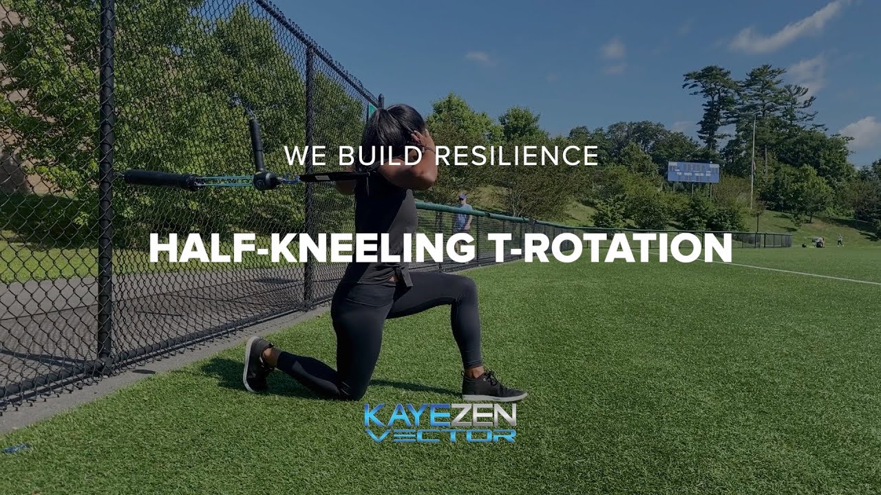 Kayezen VECTOR - Half-Kneeling T-Rotation Exercise Instruction - YouTube