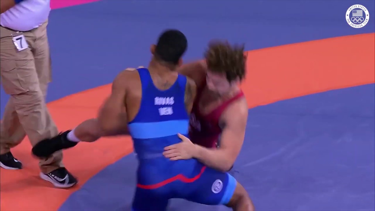 Men's Wrestling Patrick Smith vs. Venezuela | Pan American Games Lima ...