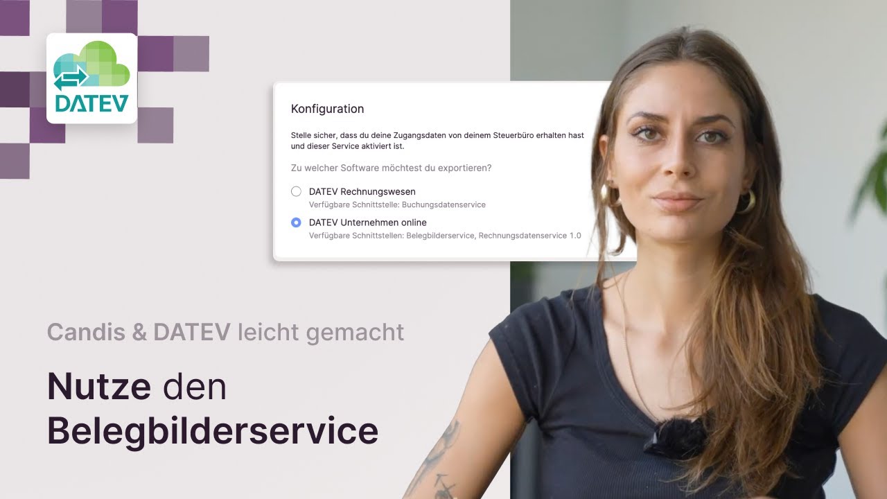 Exportiere mit dem Belegbilderservice I Candis & DATEV leicht gemacht I Tutorial - YouTube